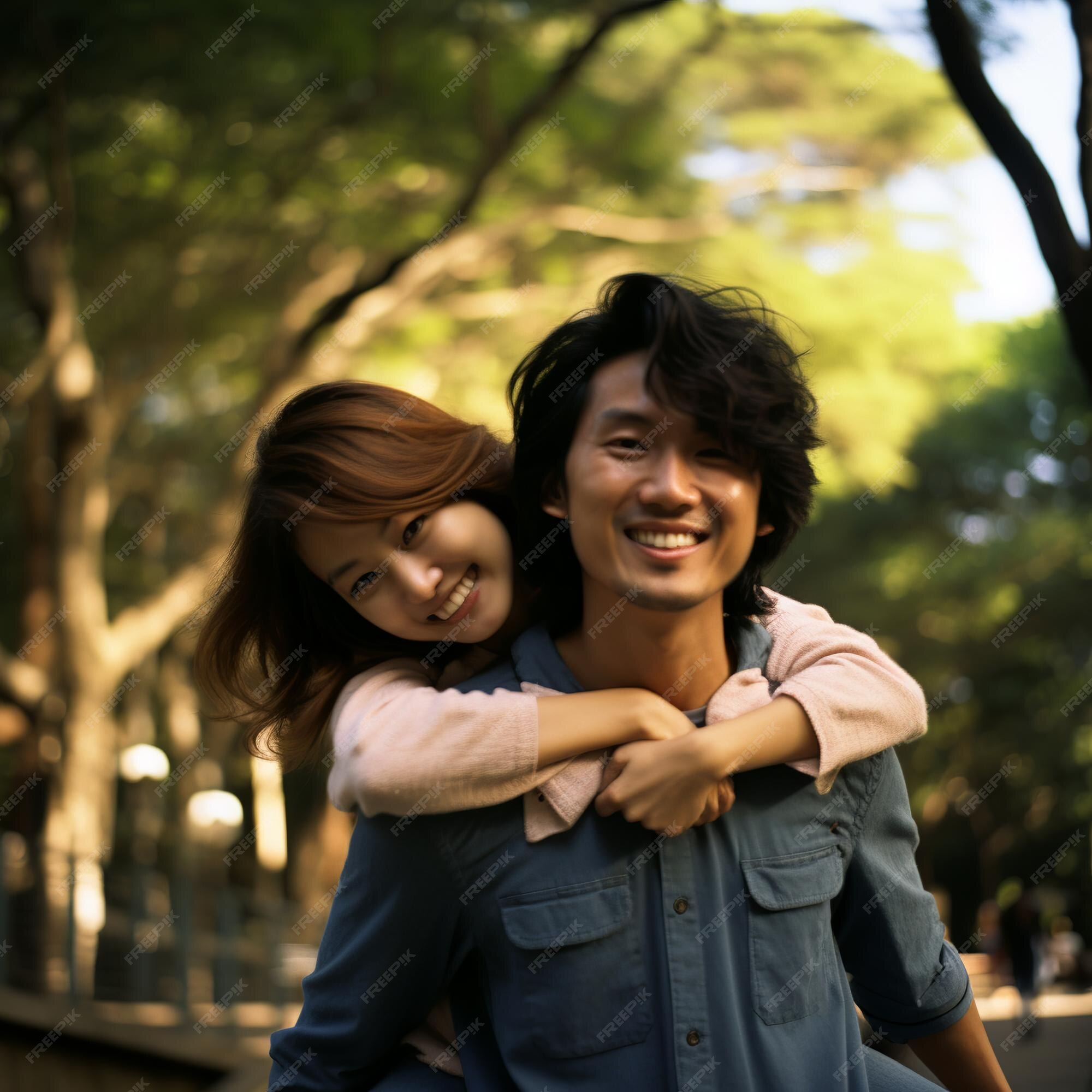 Premium Ai Image Illustration Of A Man Carrying A Woman On His Backasiana Parkhappya
