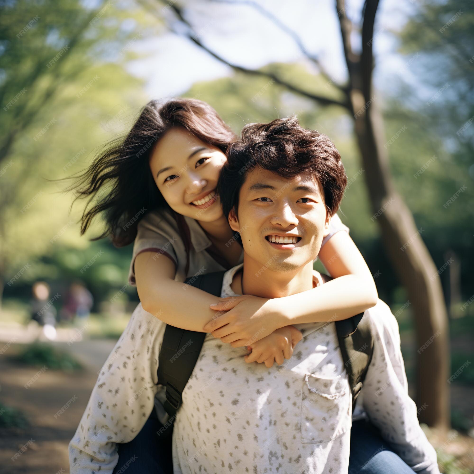 Premium Ai Image Illustration Of A Man Carrying A Woman On His Backasiana Parkhappya