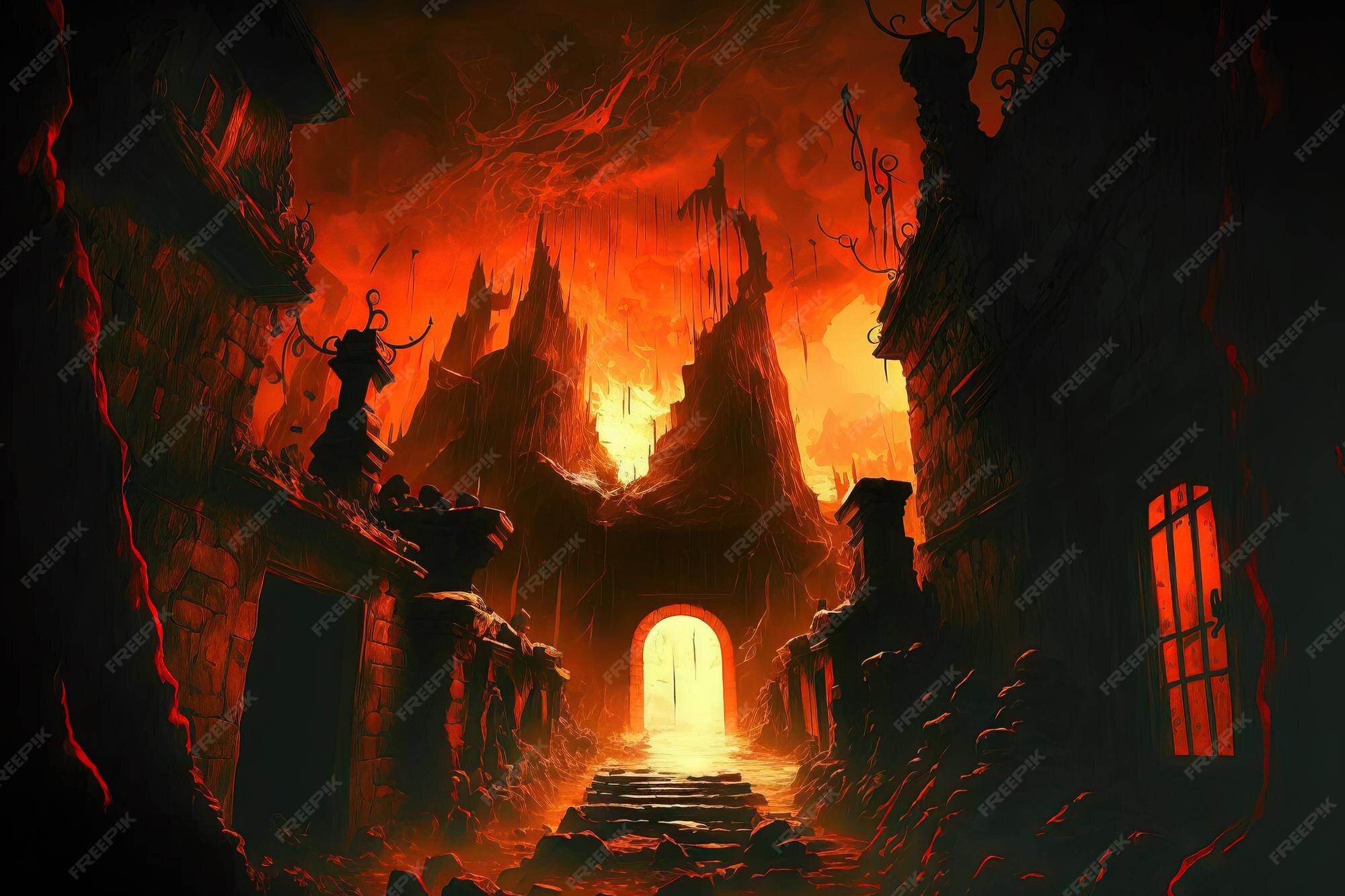 Premium AI Image | An illustration of misery and damnation for all time ... Premium AI Image | An illustration of misery and damnation for all time ...