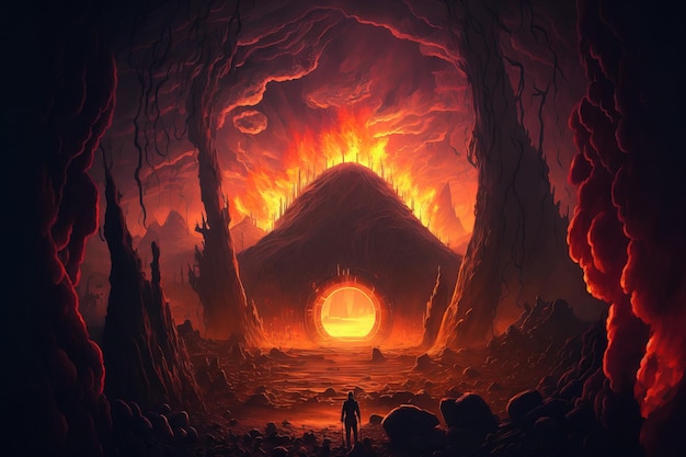 Premium AI Image | An illustration of misery and damnation for all time ... Premium AI Image | An illustration of misery and damnation for all time ...