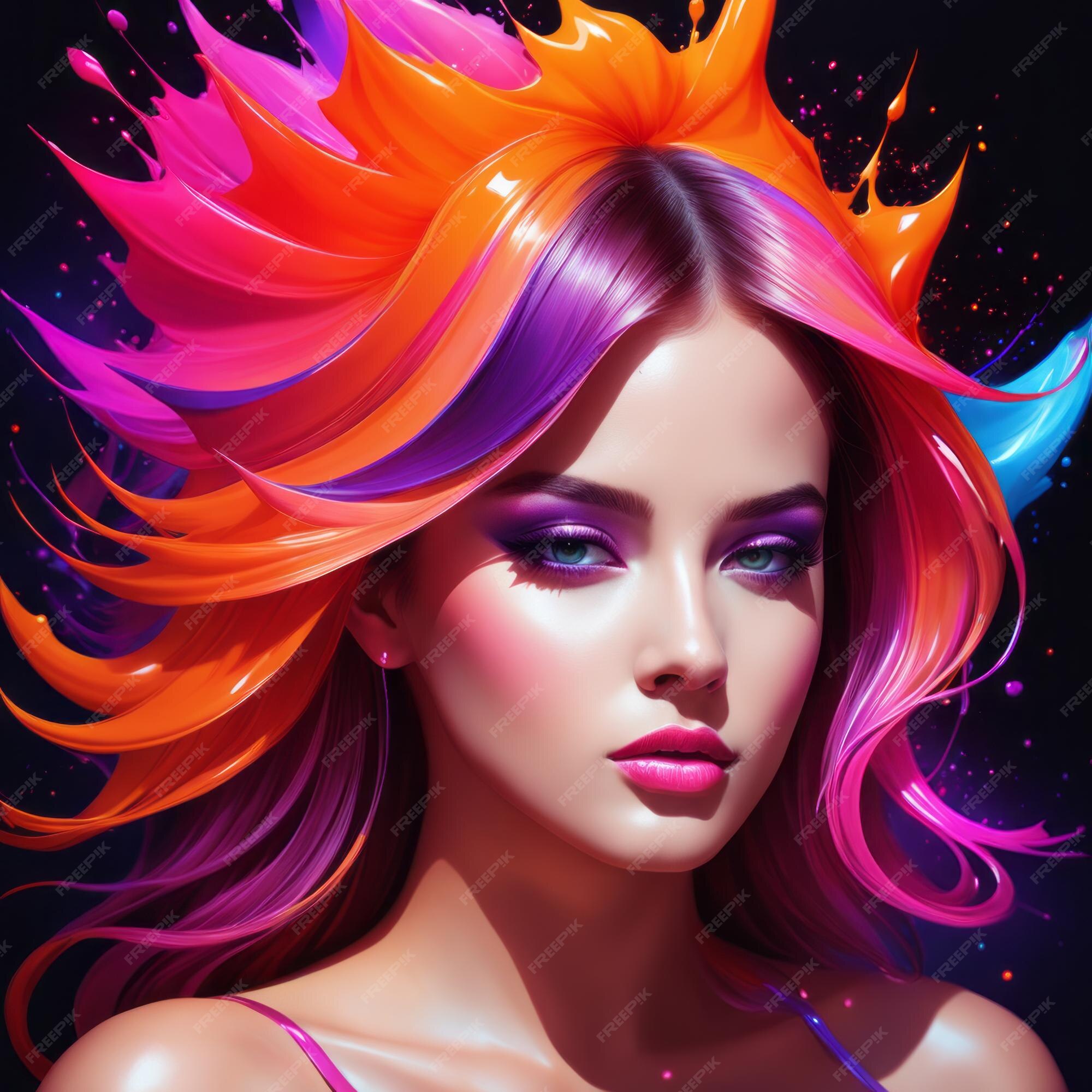 Premium AI Image | illustration of a person Colorful explosion in ... Premium AI Image | illustration of a person Colorful explosion in ...