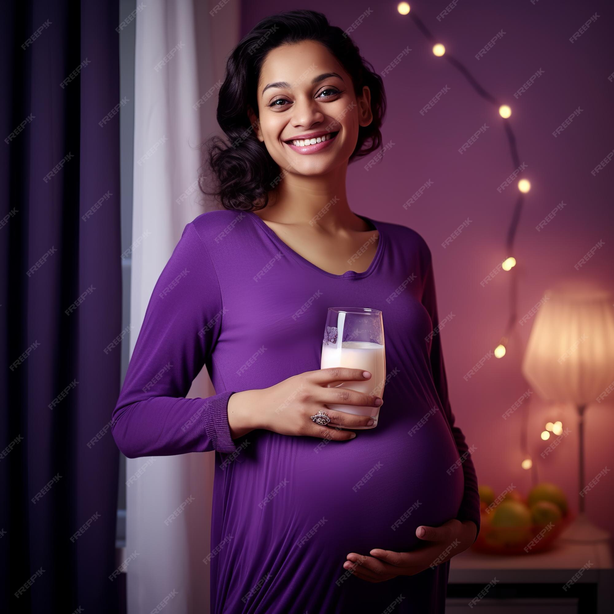 Premium Photo Illustration Of Pregnant Woman Touching Her Pregnant Belly Gesture