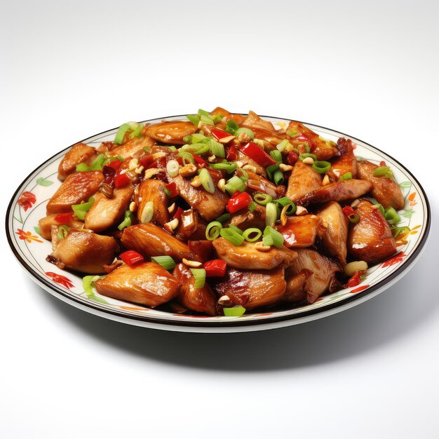 Premium AI Image | illustration tantalizing kung pao chicken display Premium AI Image | illustration tantalizing kung pao chicken display