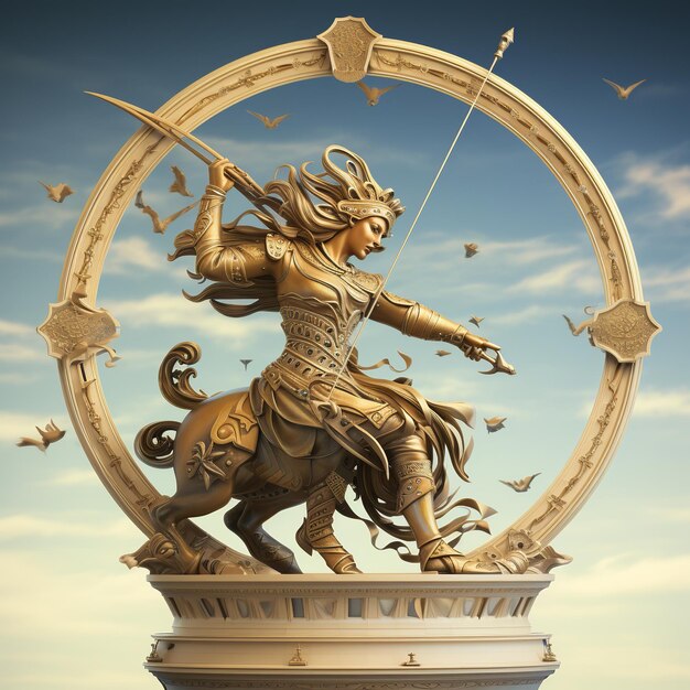 Premium AI Image | illustration of Zodiac sign Sagittarius Premium AI Image | illustration of Zodiac sign Sagittarius
