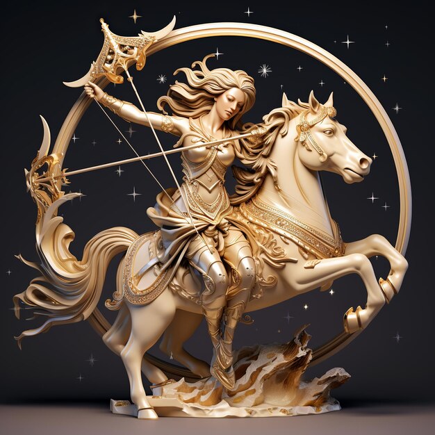 Premium AI Image | illustration of Zodiac sign Sagittarius Premium AI Image | illustration of Zodiac sign Sagittarius