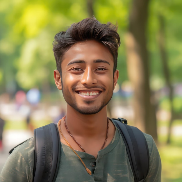 Premium Photo Image Of A 25 Year Old Indian Man That Is Smiling At