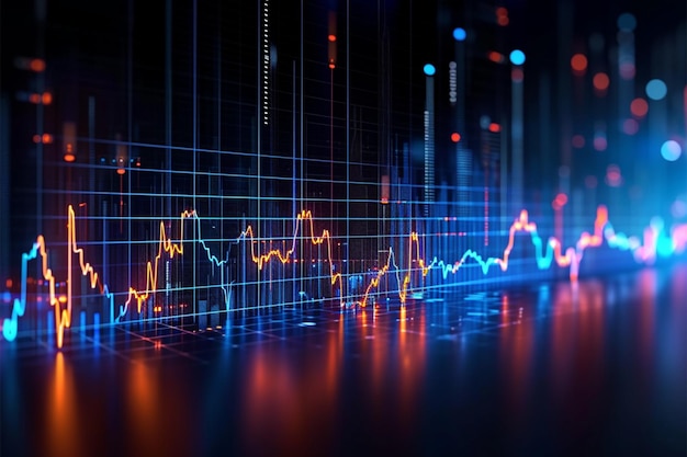 Premium AI Image | Image of a graph chart with a sleek dynamic line Premium AI Image | Image of a graph chart with a sleek dynamic line