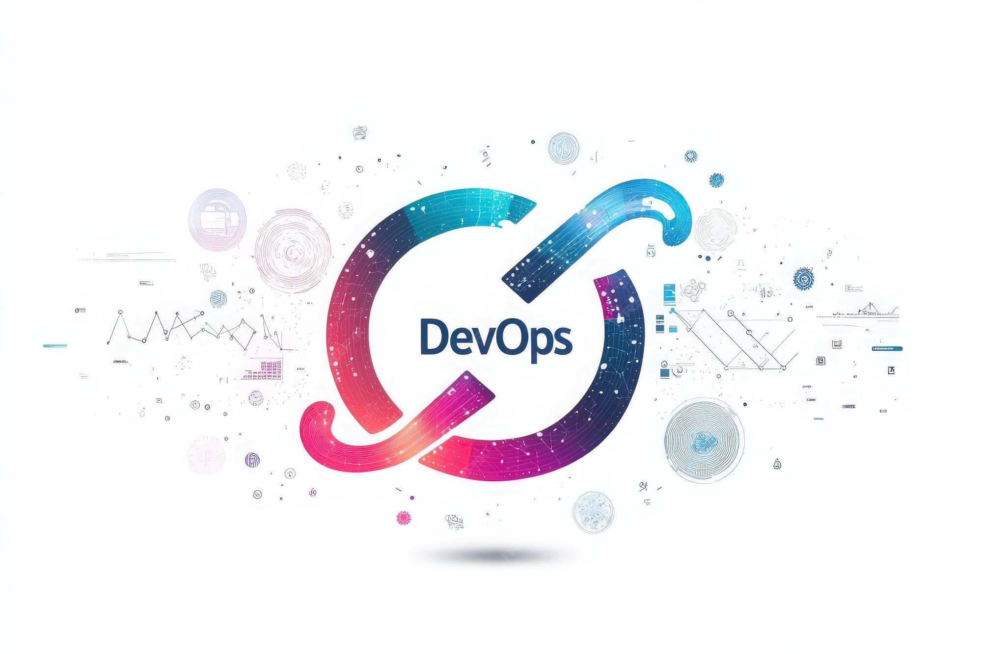 The Image Illustrates The Devops Concept Featuring An Infinity Loop Symbol That Emphasizes