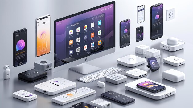 Premium Photo | An Image Showing The Apps Seamless Integration Background Premium Photo | An Image Showing The Apps Seamless Integration Background