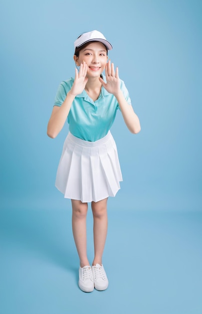 Premium Photo | Image of young aian girl with sporty wear Premium Photo | Image of young aian girl with sporty wear