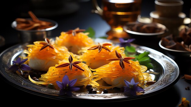Premium AI Image | Immerse yourself in the splendor of saffron Premium AI Image | Immerse yourself in the splendor of saffron