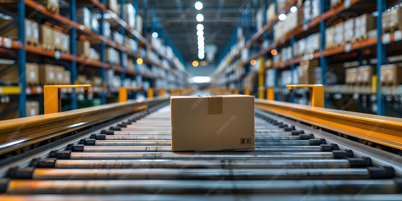 Premium Photo | Improving Warehouse Efficiency with Conveyor Belt ... Premium Photo | Improving Warehouse Efficiency with Conveyor Belt ...