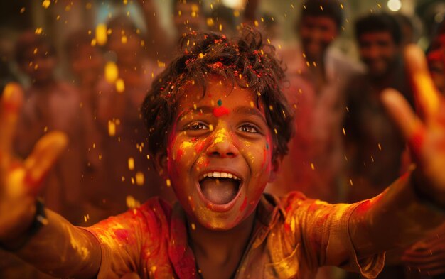 Premium Photo | Indian boy celebrating holi with colors on face Premium Photo | Indian boy celebrating holi with colors on face