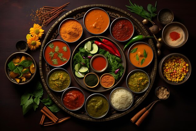 Premium AI Image | Indian Culinary Art Premium AI Image | Indian Culinary Art