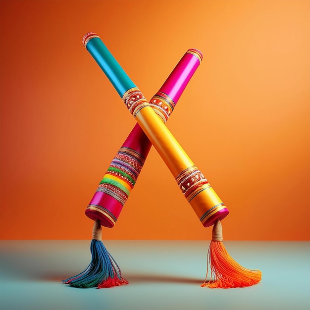 Indian festival Dandiya sticks used for garba dance in India 3d dandiya ... Indian festival Dandiya sticks used for garba dance in India 3d dandiya ...