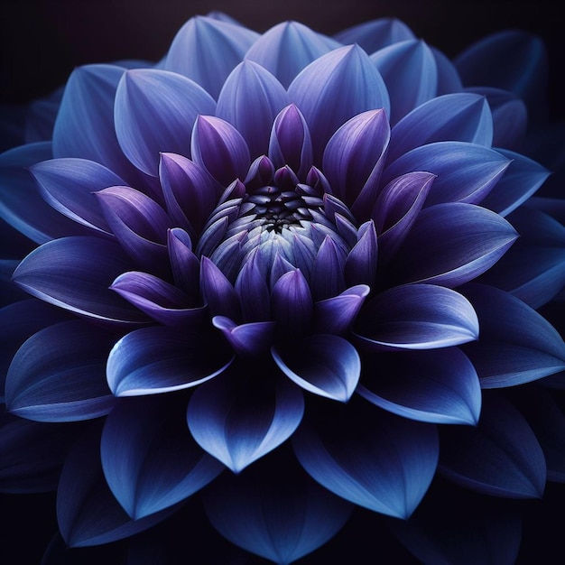 Premium Photo | Indigo dahlia macro photography Premium Photo | Indigo dahlia macro photography