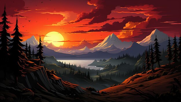 Premium Photo | Inferno Summit 2D Cartoon Volcanic Mountain Game Design ... Premium Photo | Inferno Summit 2D Cartoon Volcanic Mountain Game Design ...
