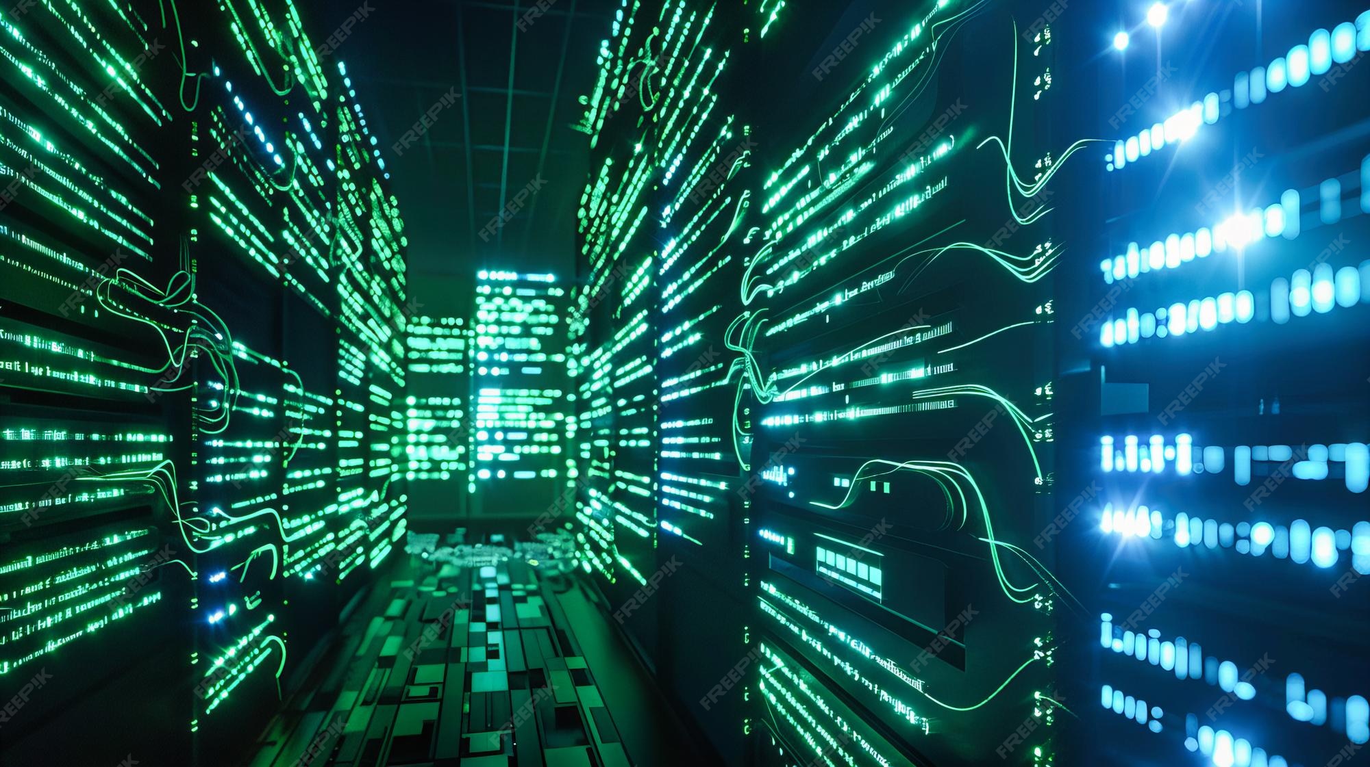 Premium Photo | The infrastructure of digital communication visualized where data flows through ...