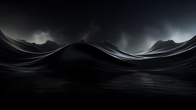 Premium AI Image | Inky Rhythms Abstract Wave Art Premium AI Image | Inky Rhythms Abstract Wave Art