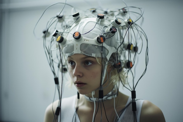 Premium Photo | Innovative Eeg sensor brain Generate Ai Premium Photo | Innovative Eeg sensor brain Generate Ai