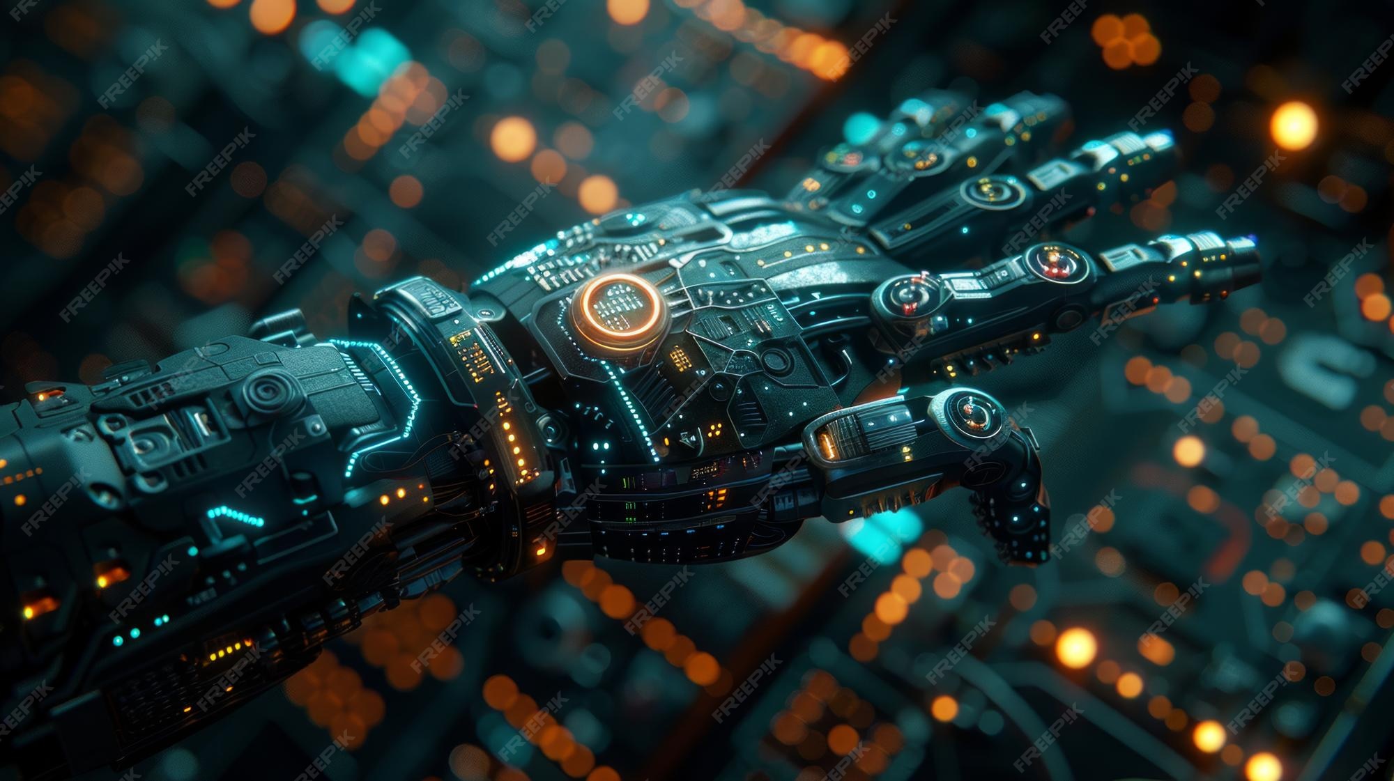 Premium Photo | An innovative robotic hand that can manipulate binary ...