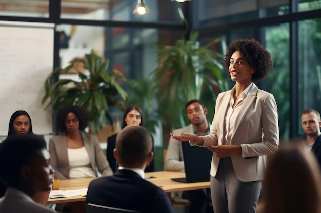 Premium Photo | Inspiring African Female Leader Empowering Multiracial ... Premium Photo | Inspiring African Female Leader Empowering Multiracial ...