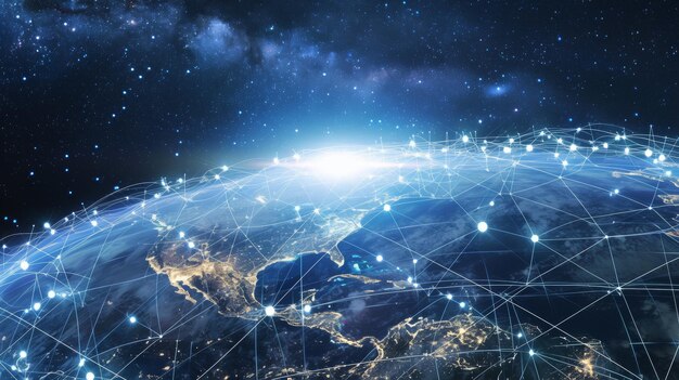 Premium Photo | Integrated global communication network concept ... Premium Photo | Integrated global communication network concept ...