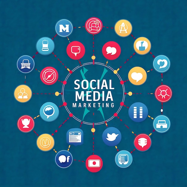 Interconnected Icons A Visual Representation of Social Media Marketing ... Interconnected Icons A Visual Representation of Social Media Marketing ...