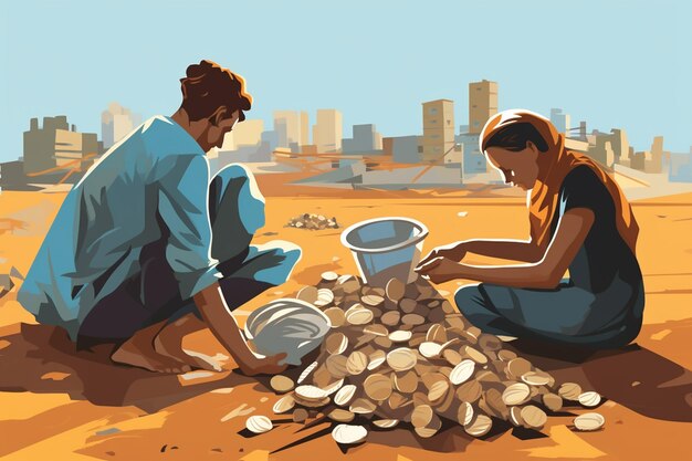 Premium AI Image | The International Day for the Eradication of Poverty Premium AI Image | The International Day for the Eradication of Poverty