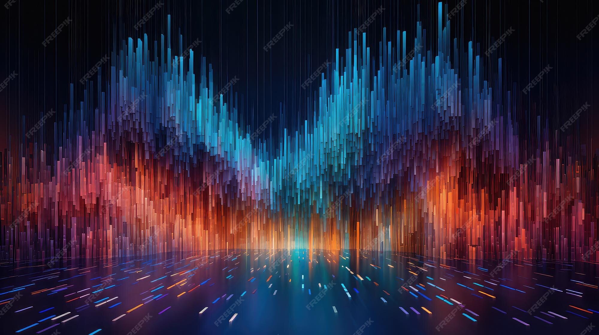 Premium Photo | Internet algorithmic data cascade illustration web ...