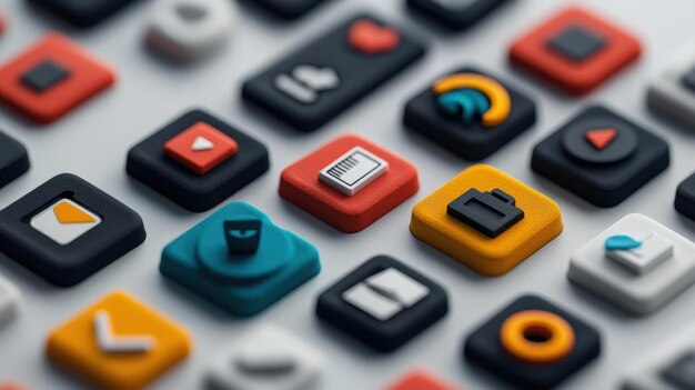 An intricate and animated set of icons that represents the different ... An intricate and animated set of icons that represents the different ...