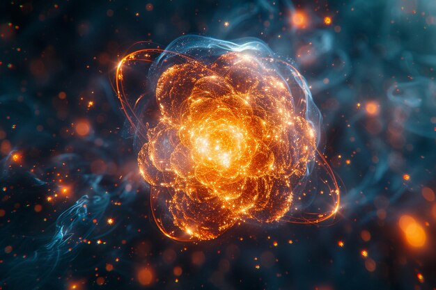 Premium Photo | The intricate dance of atoms Premium Photo | The intricate dance of atoms
