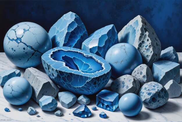 Premium AI Image | An Intriguing Blue Abstract Background Premium AI Image | An Intriguing Blue Abstract Background