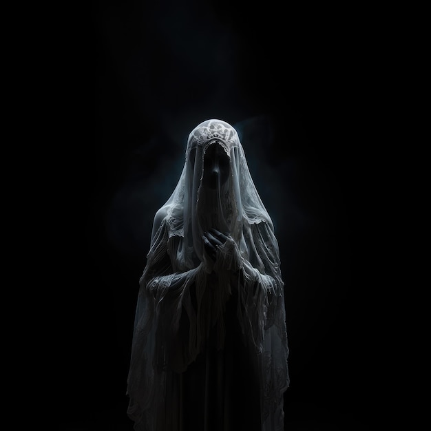 Intriguing Shadows Unveiling the Spooky Victorian Ghost on a Black ... Intriguing Shadows Unveiling the Spooky Victorian Ghost on a Black ...
