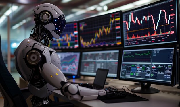Premium Photo | Investor trader focused on analyzing stock market Premium Photo | Investor trader focused on analyzing stock market