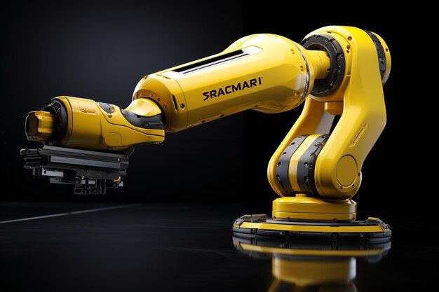 Premium AI Image | IoT Connected Robotic Arm Generative Ai Premium AI Image | IoT Connected Robotic Arm Generative Ai