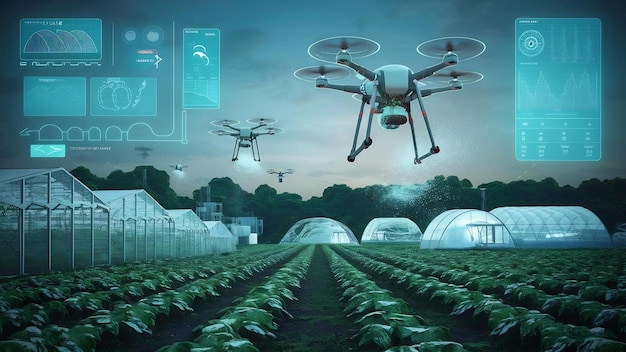 Premium Photo | Iot internet of things agriculture concept Premium Photo | Iot internet of things agriculture concept
