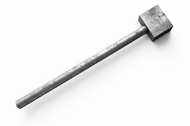 Premium Ai Image Iron Bar For Diy Projects Isolated On White Background Generative Ai