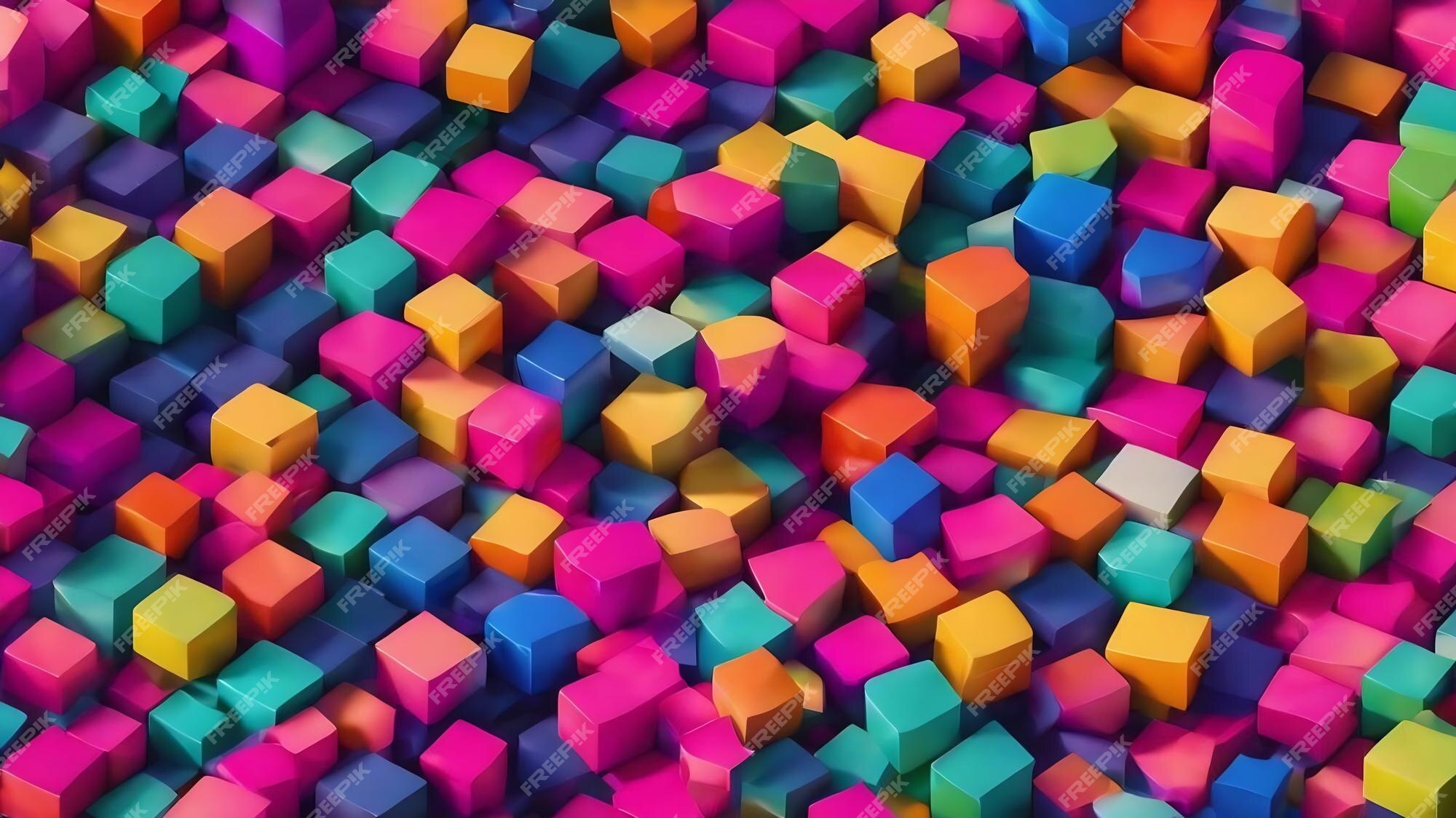 Premium AI Image | Isometric cube multicolored and noise texture ... Premium AI Image | Isometric cube multicolored and noise texture ...