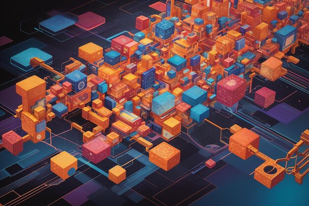 Premium Photo Isometric Design Concept Virtual Reality And Augmented Reality Software
