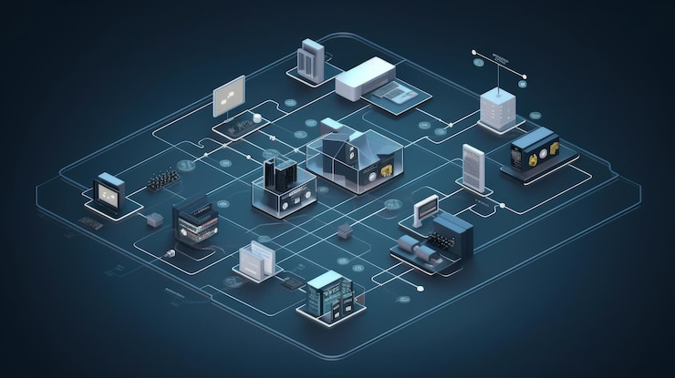 Premium AI Image | IT Network Diagram and Documentation AI generated Premium AI Image | IT Network Diagram and Documentation AI generated