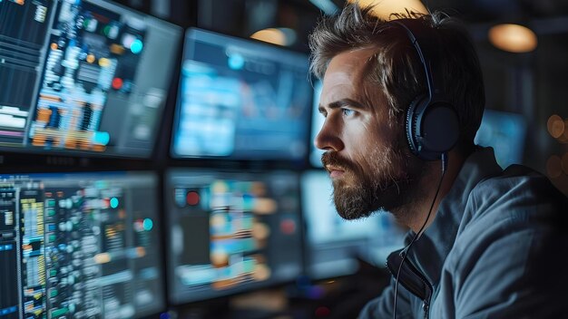 Premium Photo | IT programmer working in data center developing ... Premium Photo | IT programmer working in data center developing ...