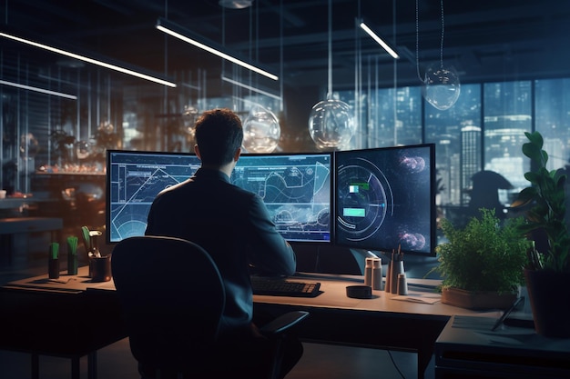 Premium Photo | IT specialist resolving technical issues and Generative ai Premium Photo | IT specialist resolving technical issues and Generative ai