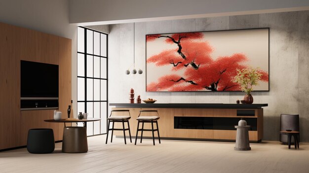 Japan modern front view oven minimalist rejuvenation AI generative ... Japan modern front view oven minimalist rejuvenation AI generative ...