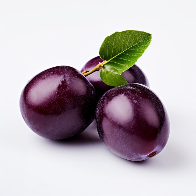 Java Plum on White Background | Premium AI-generated image Java Plum on White Background | Premium AI-generated image