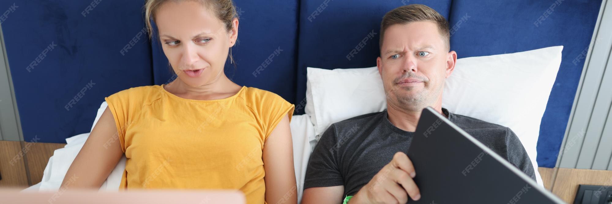 Premium Photo | Jealous husband suspects his wife of cheating and looks ... Premium Photo | Jealous husband suspects his wife of cheating and looks ...