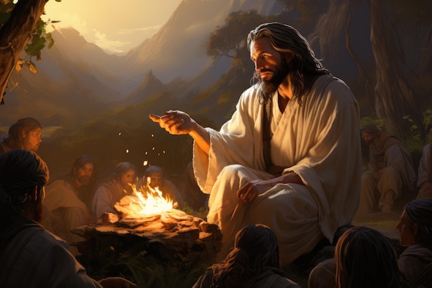 Premium AI Image | Jesus christ teaches children christianity bible sins Premium AI Image | Jesus christ teaches children christianity bible sins