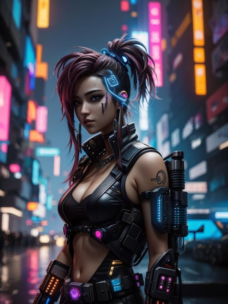 Premium AI Image | Journey into the Cyberpunk Universe Premium AI Image | Journey into the Cyberpunk Universe
