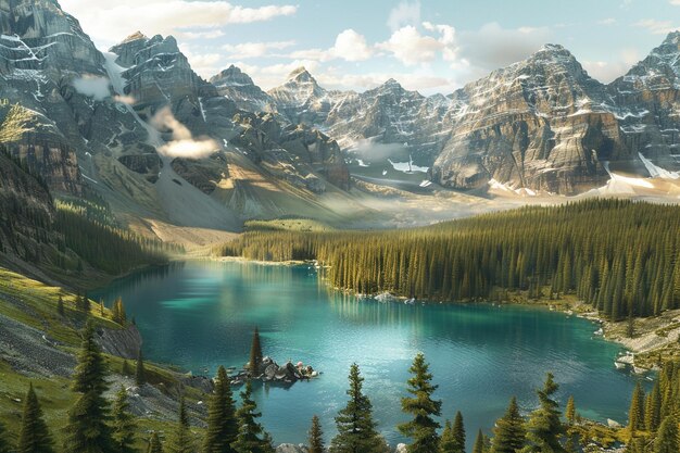 Premium Photo | Journey through the enchanting landscapes of Banff ... Premium Photo | Journey through the enchanting landscapes of Banff ...