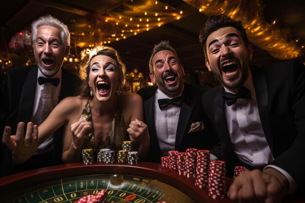 Premium Photo | The Jovial Excursion A Glimpse into a Casino Escape Premium Photo | The Jovial Excursion A Glimpse into a Casino Escape
